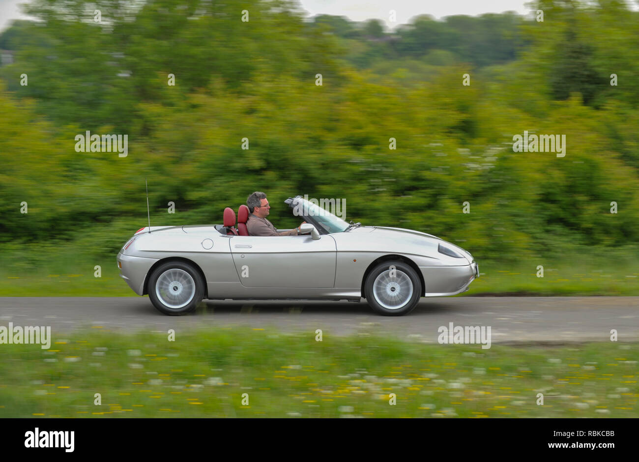2001 Fiat Barchetta or 'Little Boat' Italian convertible sports car ...