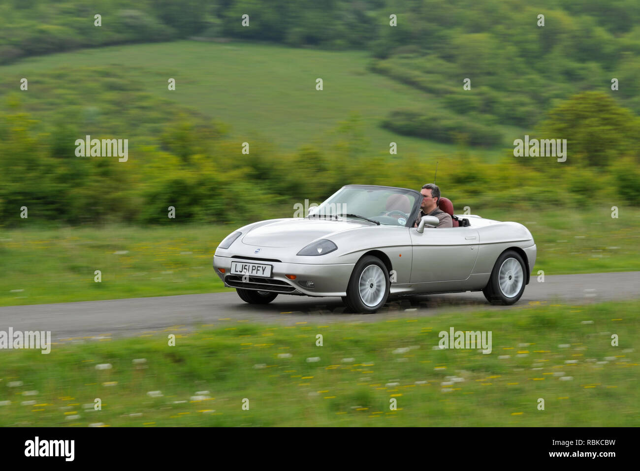 2001 Fiat Barchetta or 'Little Boat' Italian convertible sports car ...