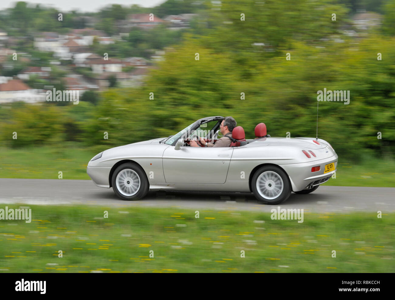 2001 Fiat Barchetta or 'Little Boat' Italian convertible sports car ...
