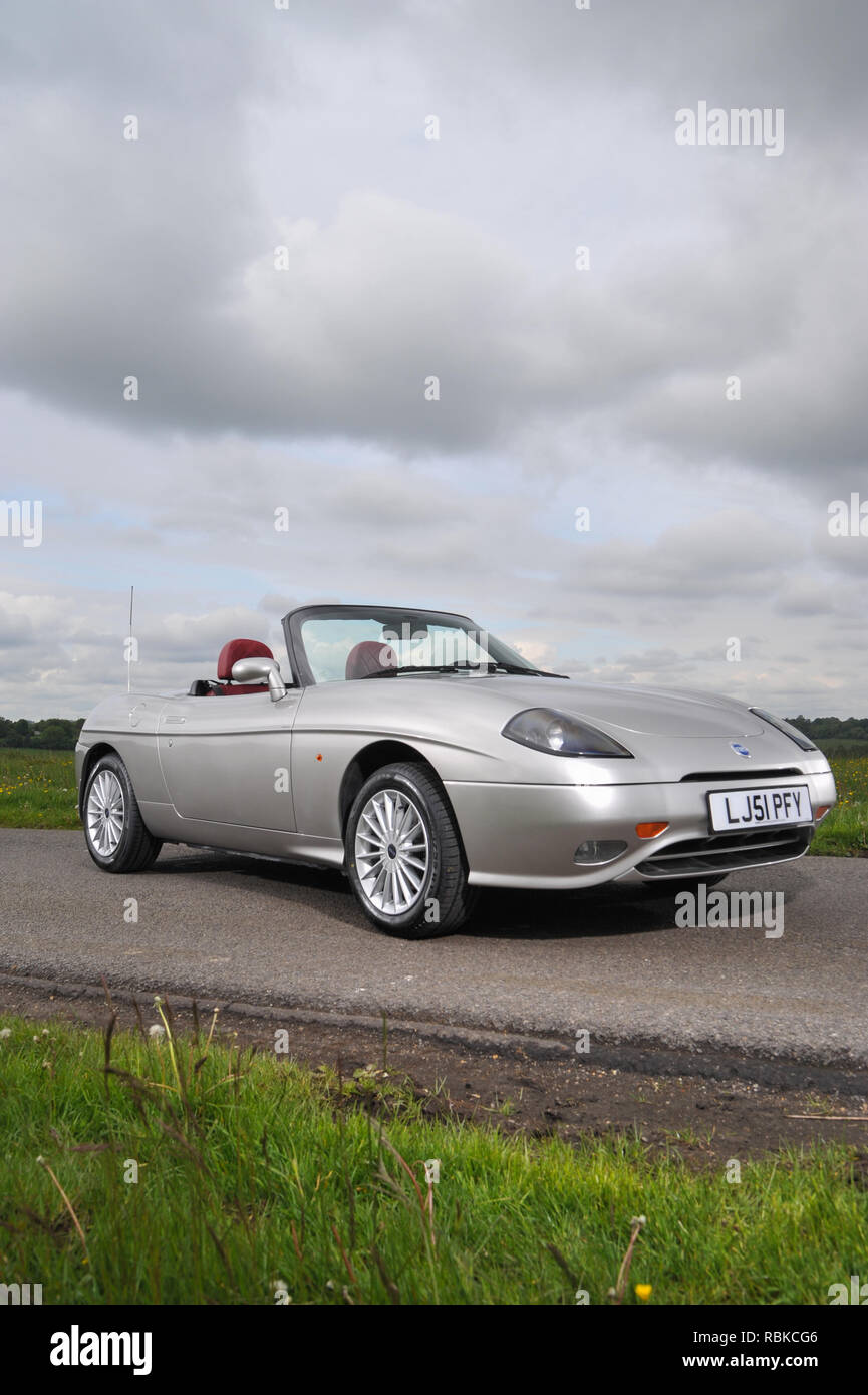 2001 Fiat Barchetta or 'Little Boat' Italian convertible sports car ...