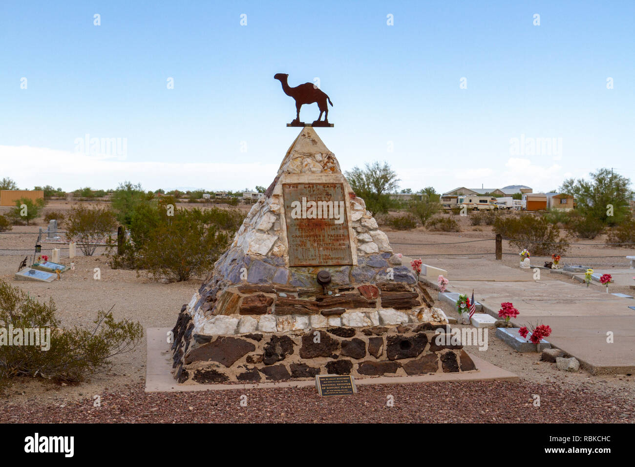 Hi Jolly's Tomb in Quartzsite Cemetery, Quartzsite, Arizona, United ...