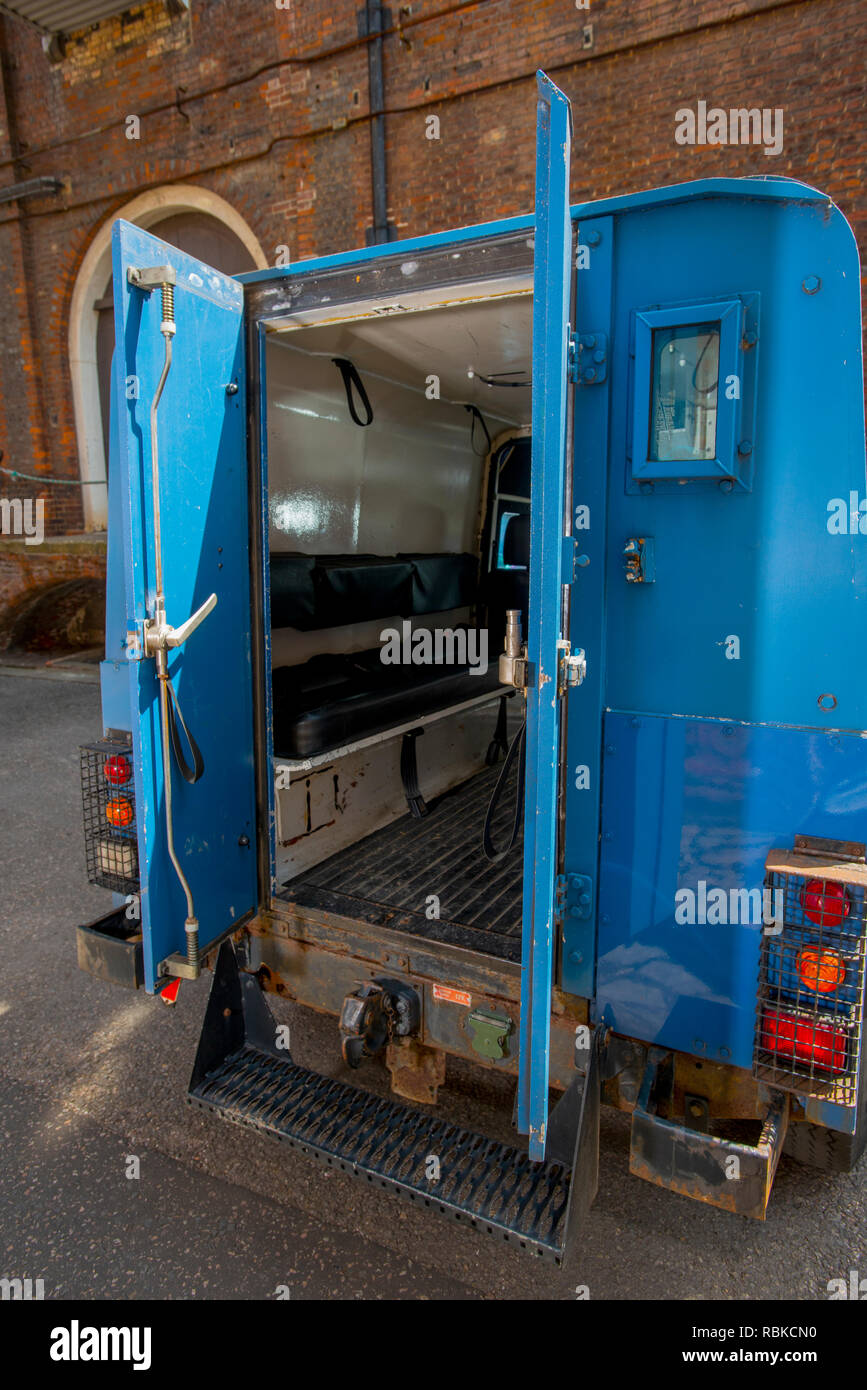 1994 armoured Police Land Rover Defender 110 Stock Photo - Alamy
