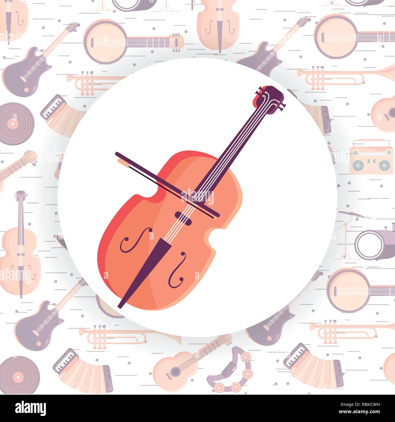 music instrument cartoon Stock Vector Image & Art - Alamy