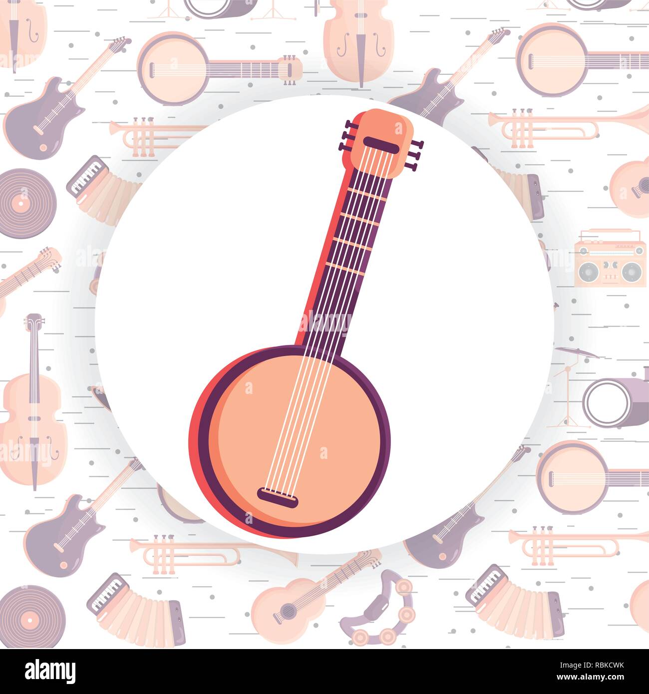 music instrument cartoon Stock Vector Image & Art - Alamy