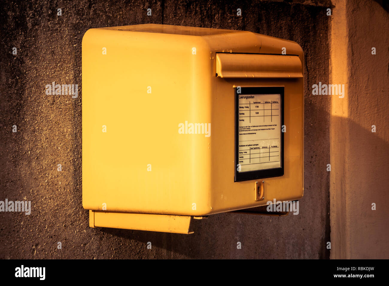 German post box Stock Photo - Alamy
