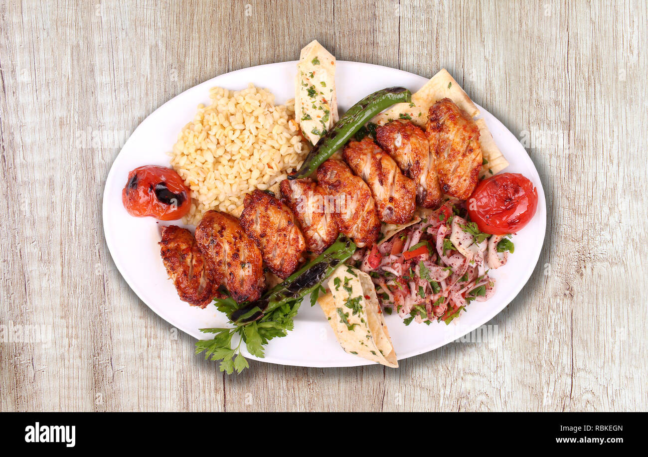 Fried chicken wing plate Stock Photo - Alamy