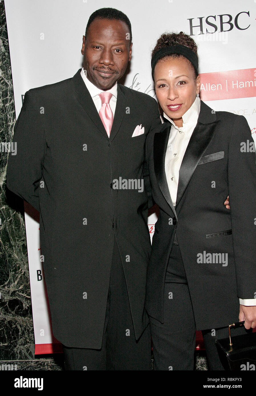 NEW YORK - FEBRUARY 11: Jazz singer Gregory Generet and his wife ...