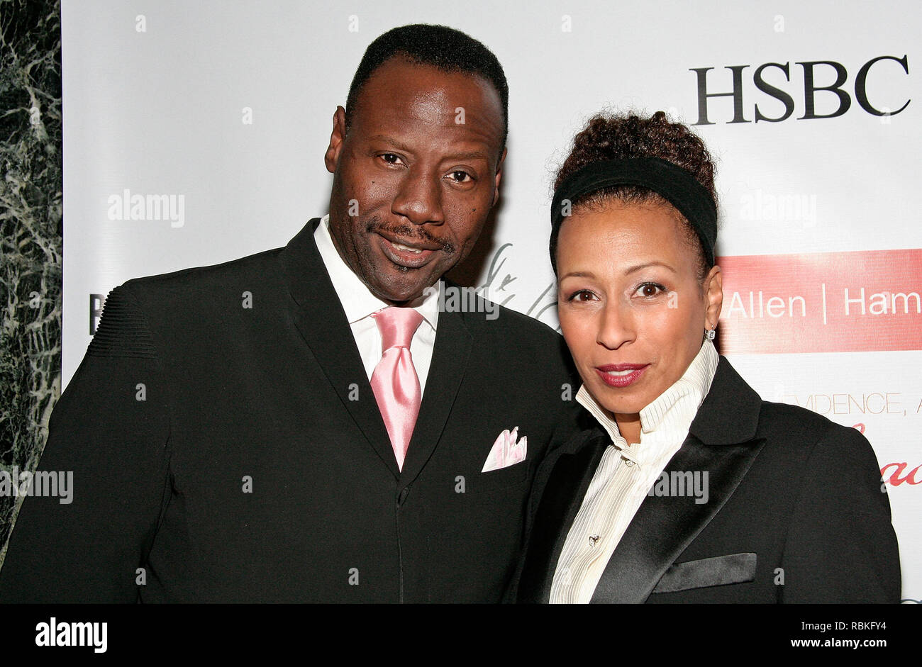 NEW YORK - FEBRUARY 11: Jazz singer Gregory Generet and his wife ...