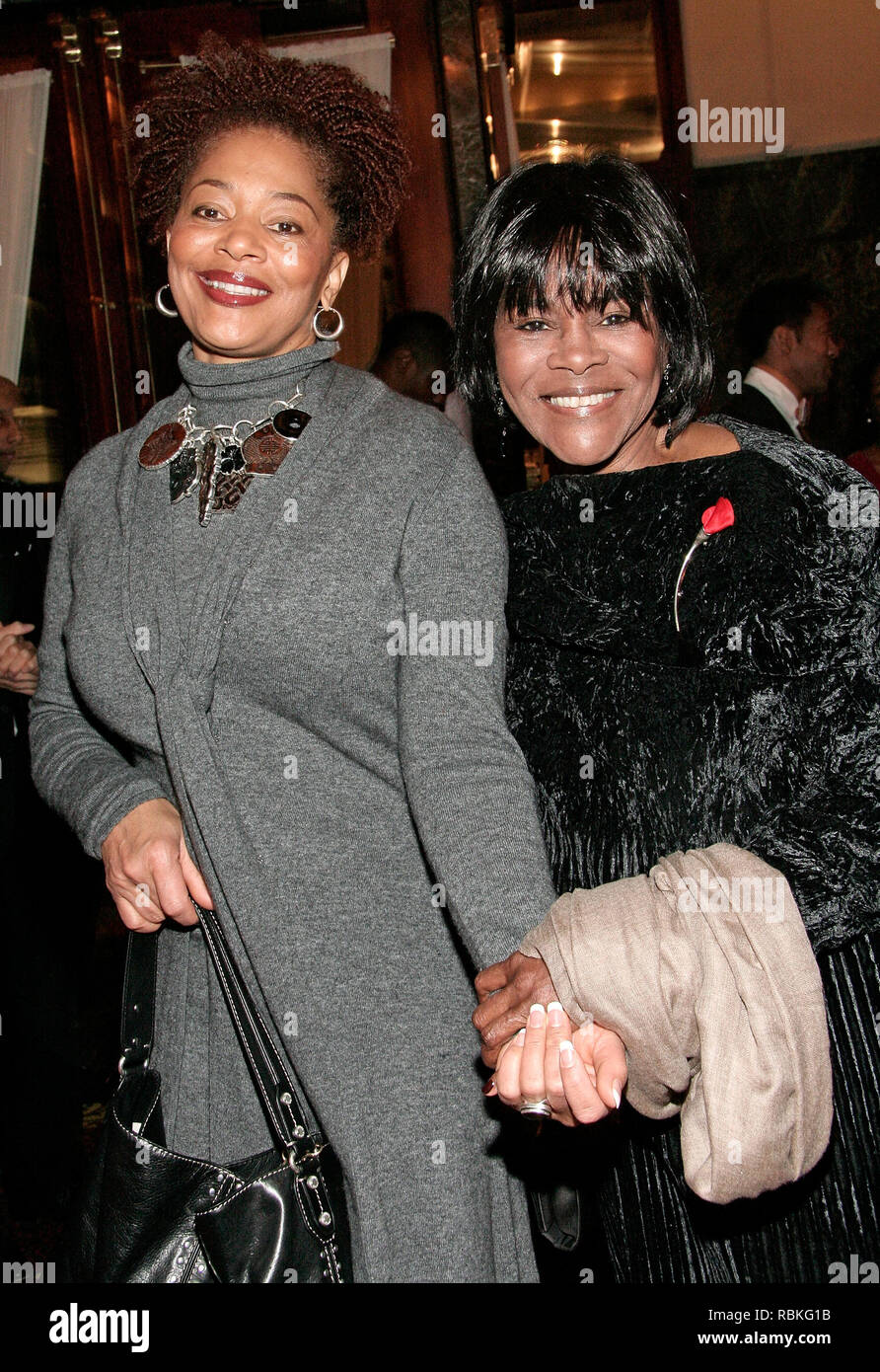 NEW YORK - FEBRUARY 11: Author Terry McMillan and Actress Cicely Tyson ...