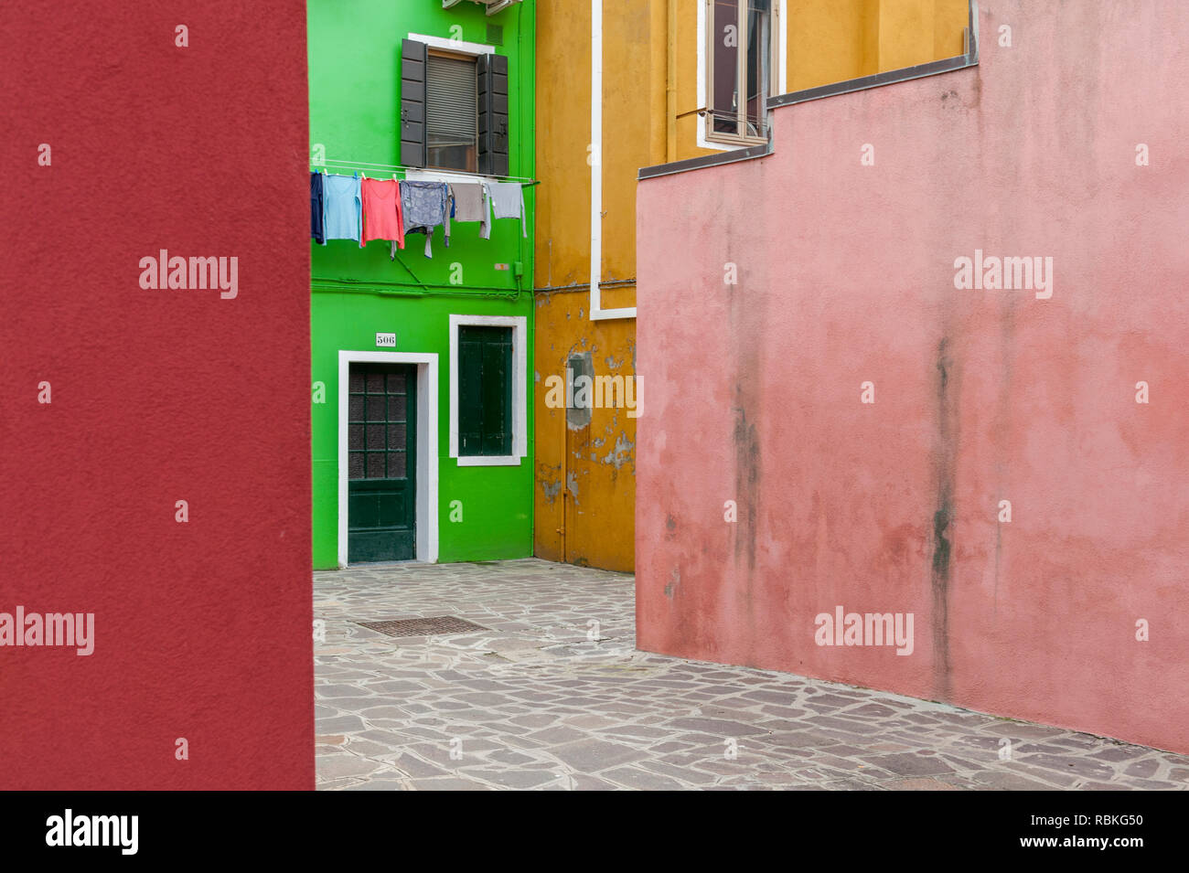 Colorful residential houses in urban hi-res stock photography and ...