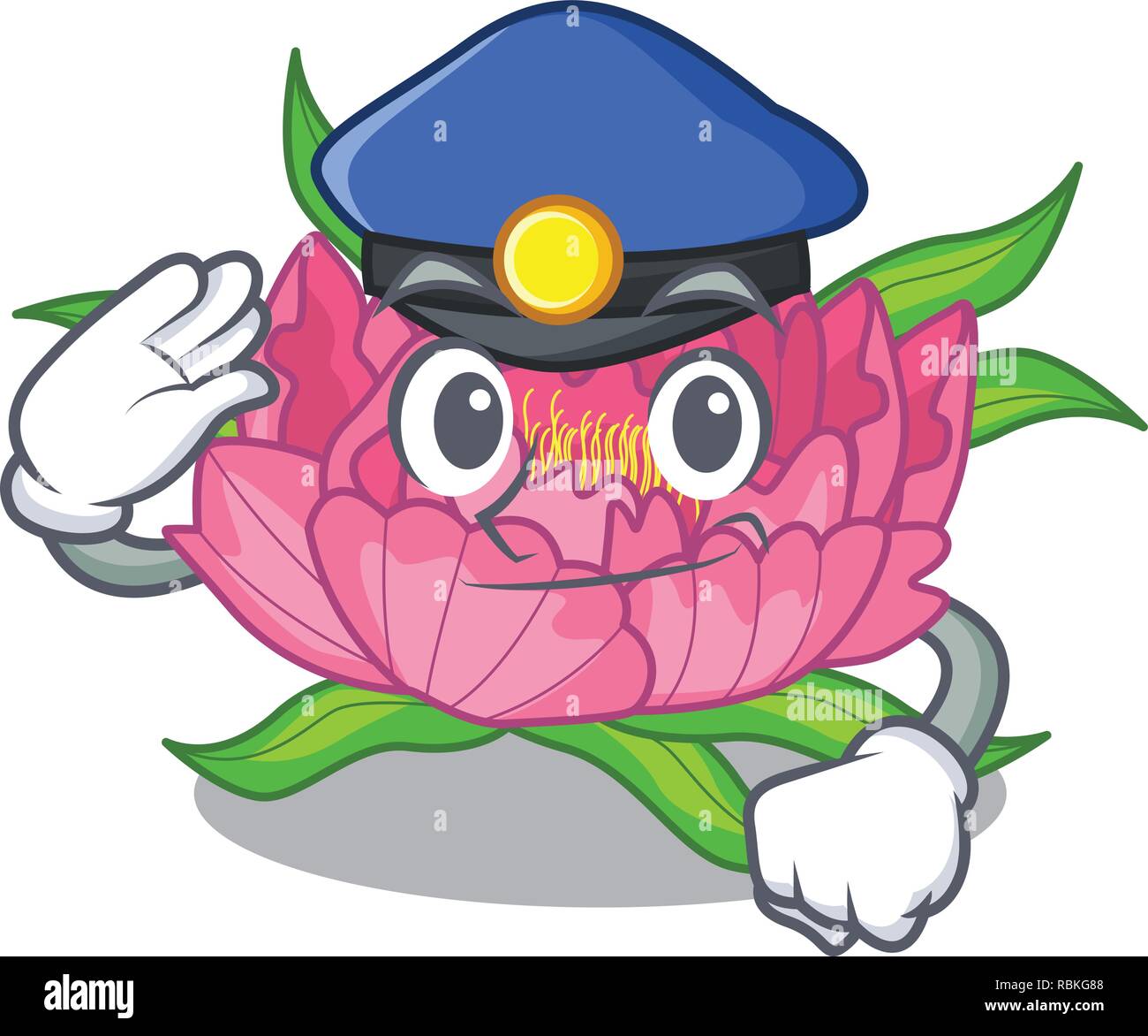 Police with flowers Stock Vector Images - Alamy