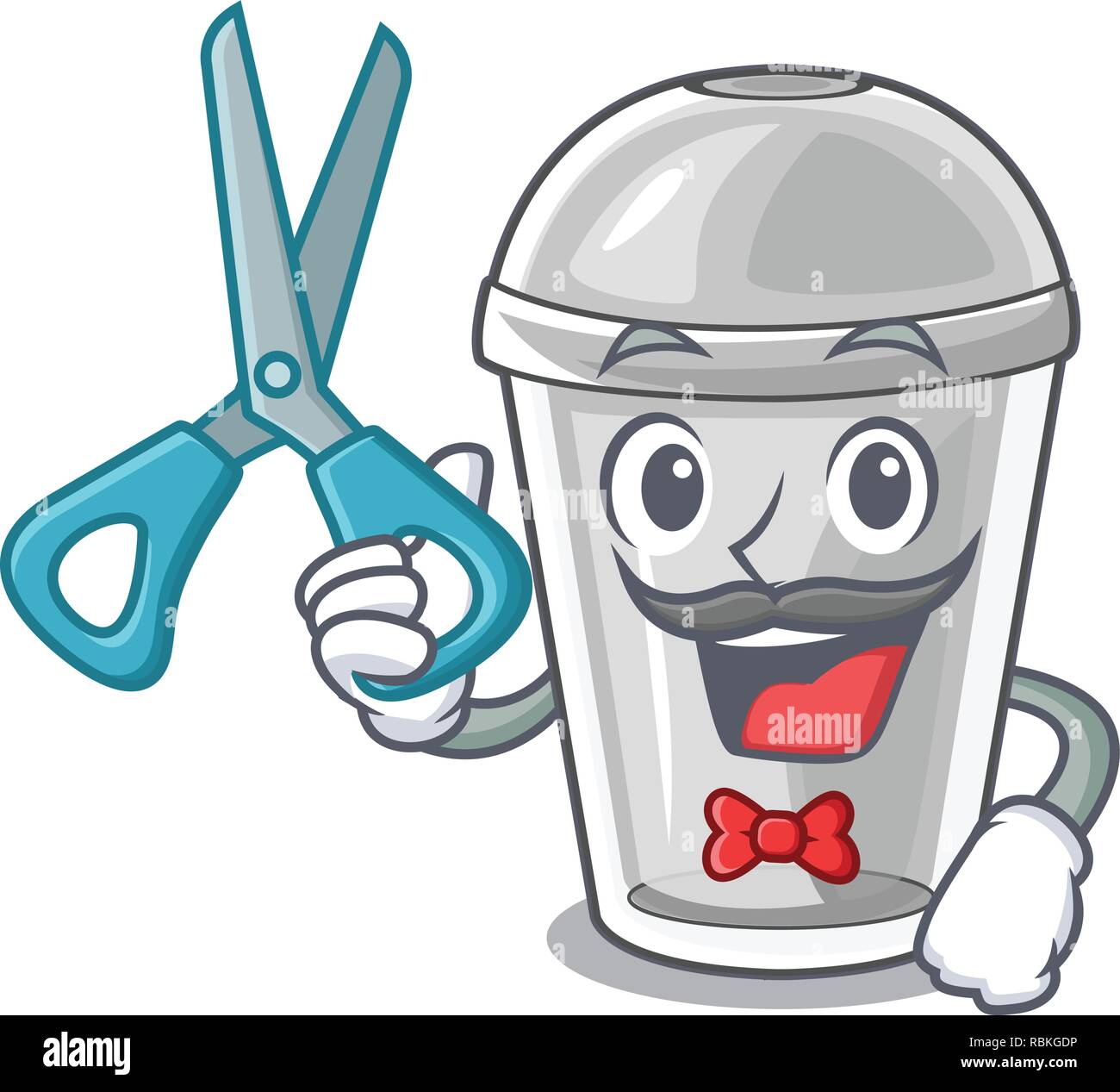 Empty disposable plastic cup cold Stock Vector Images - Alamy