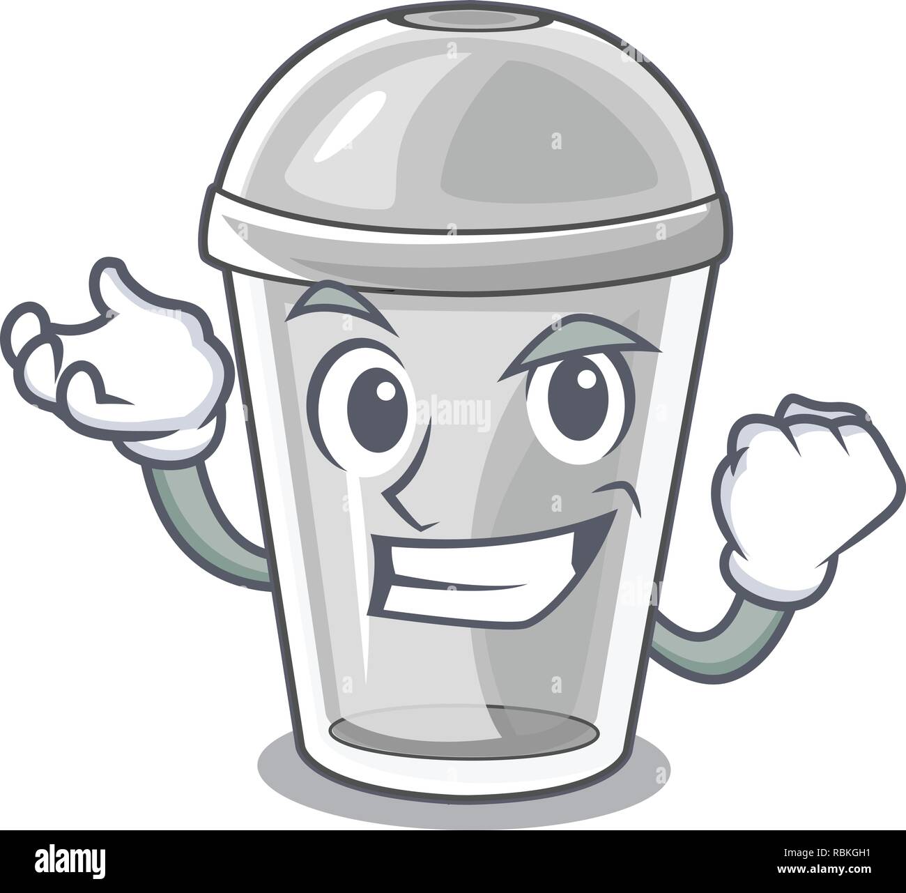 Successful plastic cup in the character image Stock Vector Image & Art ...