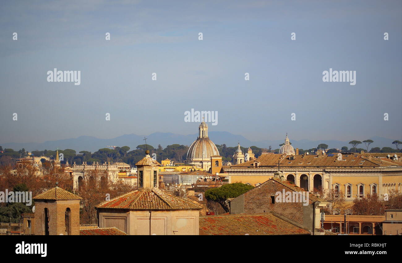 Rome sunset janiculum hi-res stock photography and images - Alamy