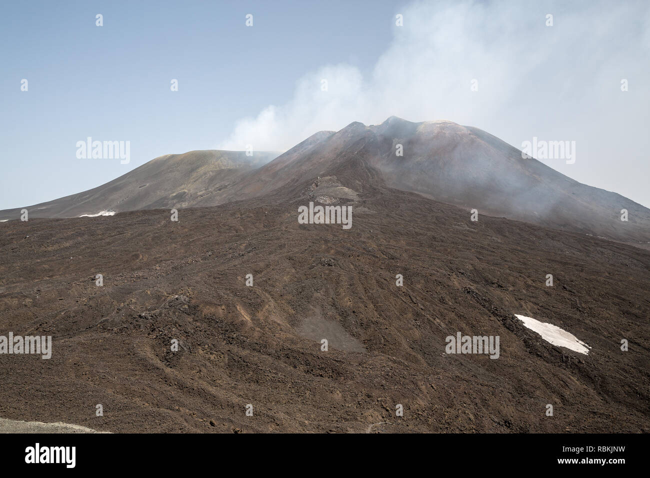 Mount Etna active volcano in Sicily Italy Stock Photo - Alamy
