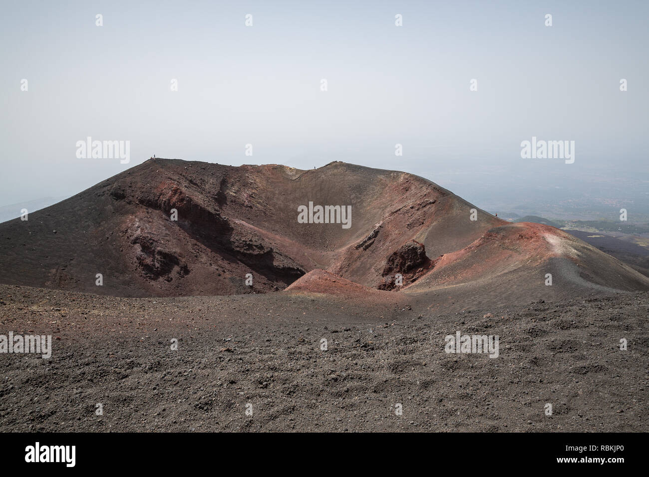 Mount Etna active volcano in Sicily Italy Stock Photo - Alamy