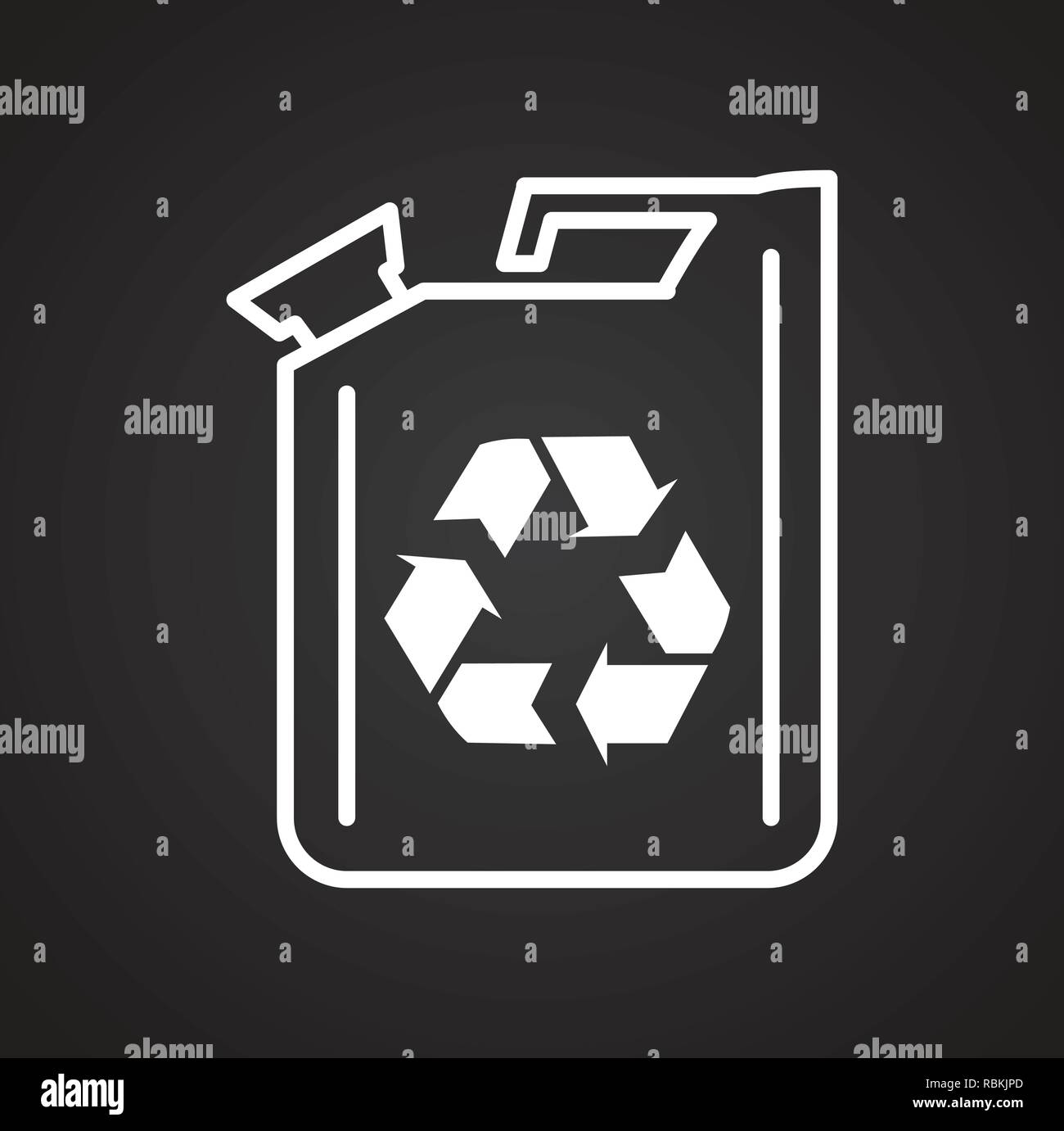 Ecology fuel icon on black background for graphic and web design ...