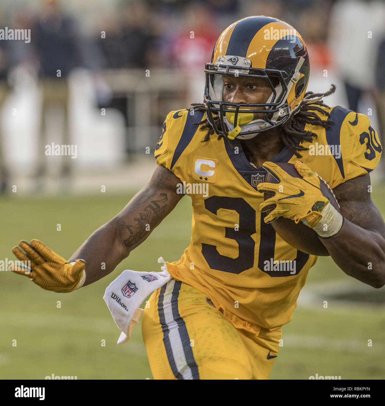 Santa Clara, California, USA. 21st Sep, 2017. Los Angeles Rams running ...