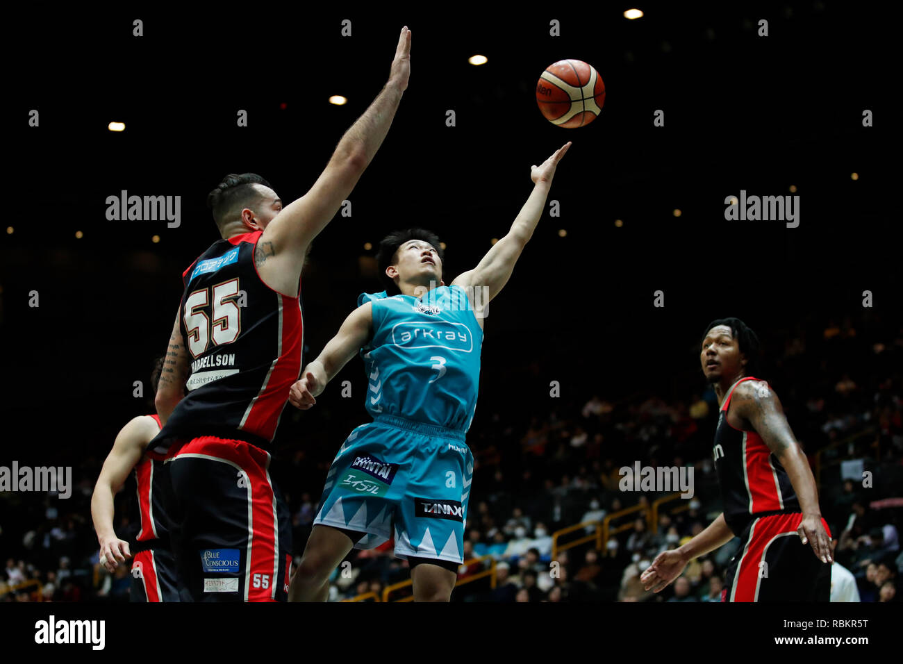 (L to R) Josh Harrellson (Evessa), Tatsuya Ito (Hannary), JANUARY 10 ...