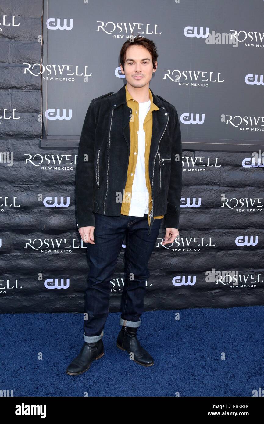 Los Angeles, CA, USA. 10th Jan, 2019. Tyler Blackburn at a public ...