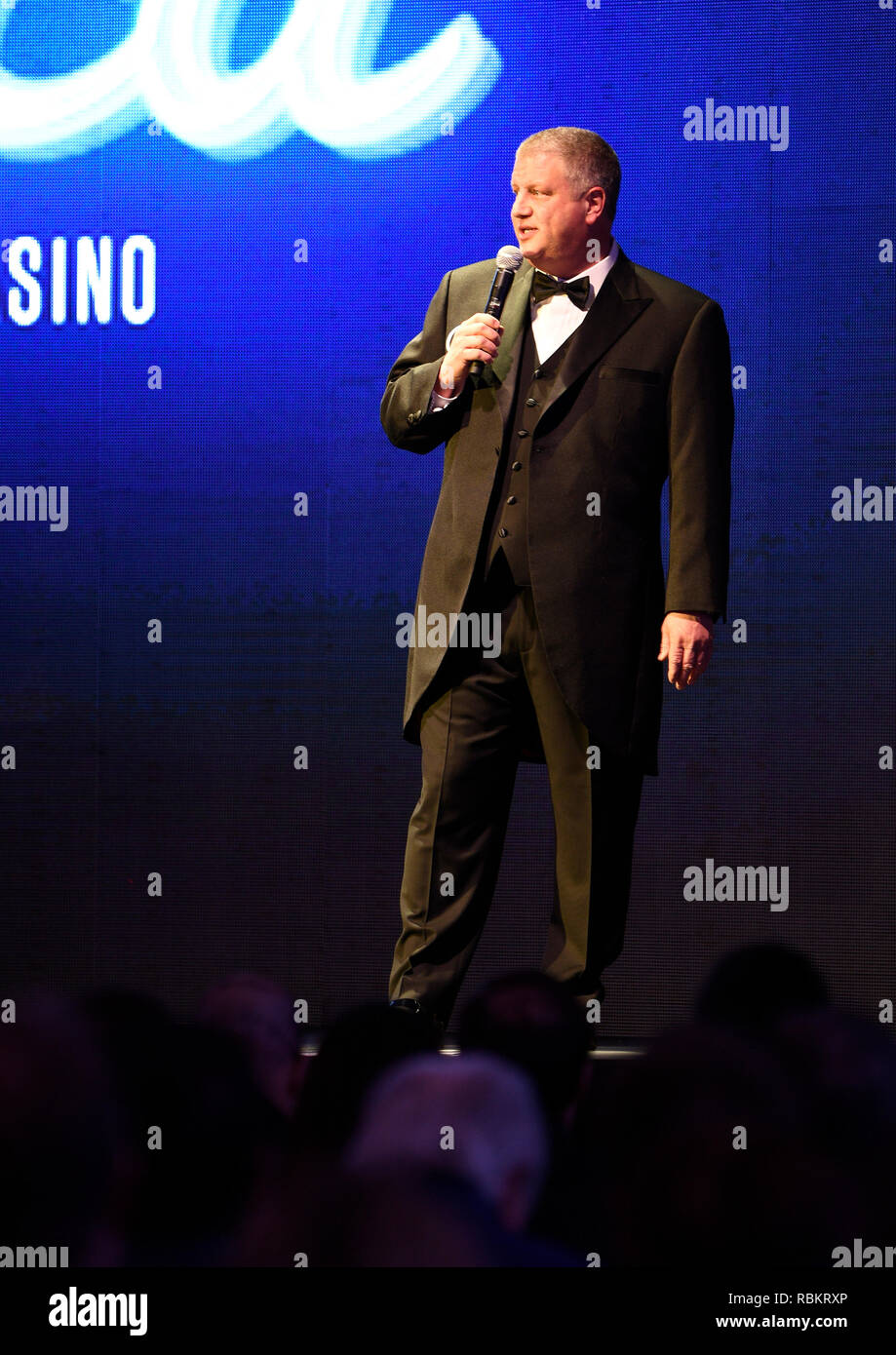 Las Vegas, NV, USA. 10th Jan, 2019. Derek Stevens at the announcement ...