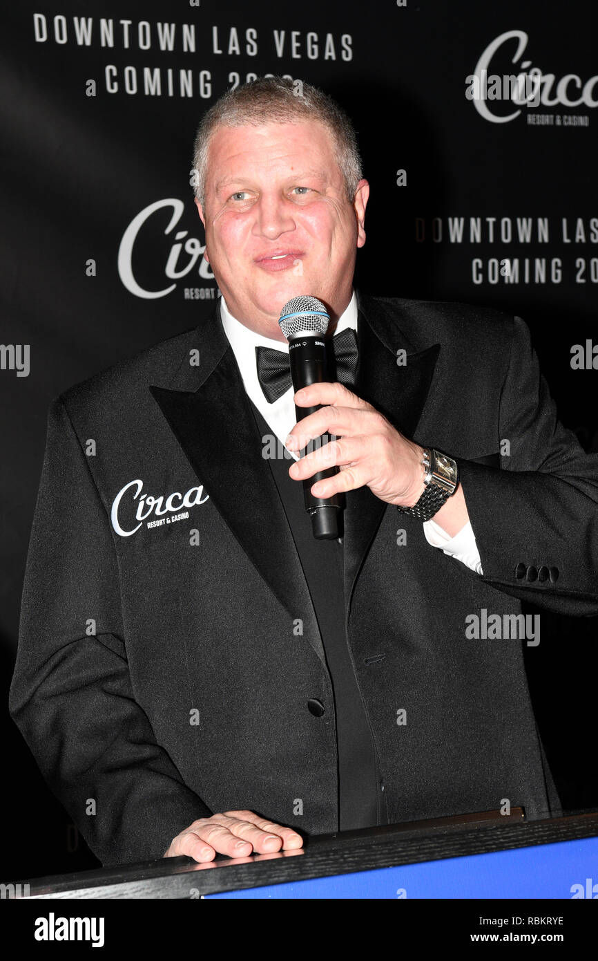 Las Vegas, NV, USA. 10th Jan, 2019. Derek Stevens at the announcement ...