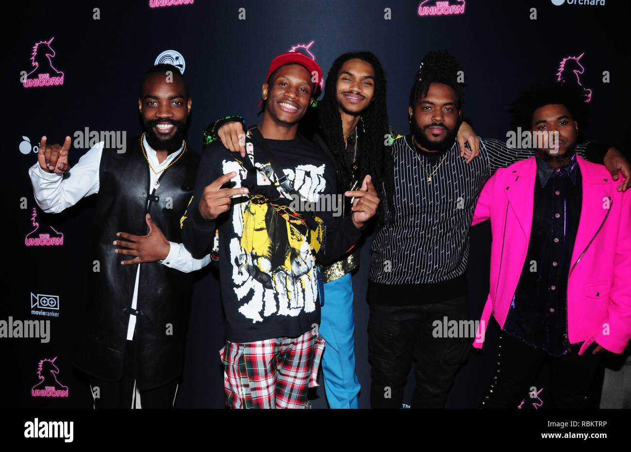 Los Angeles, California, USA. 10th January, 2019. Musical Group Phony ...