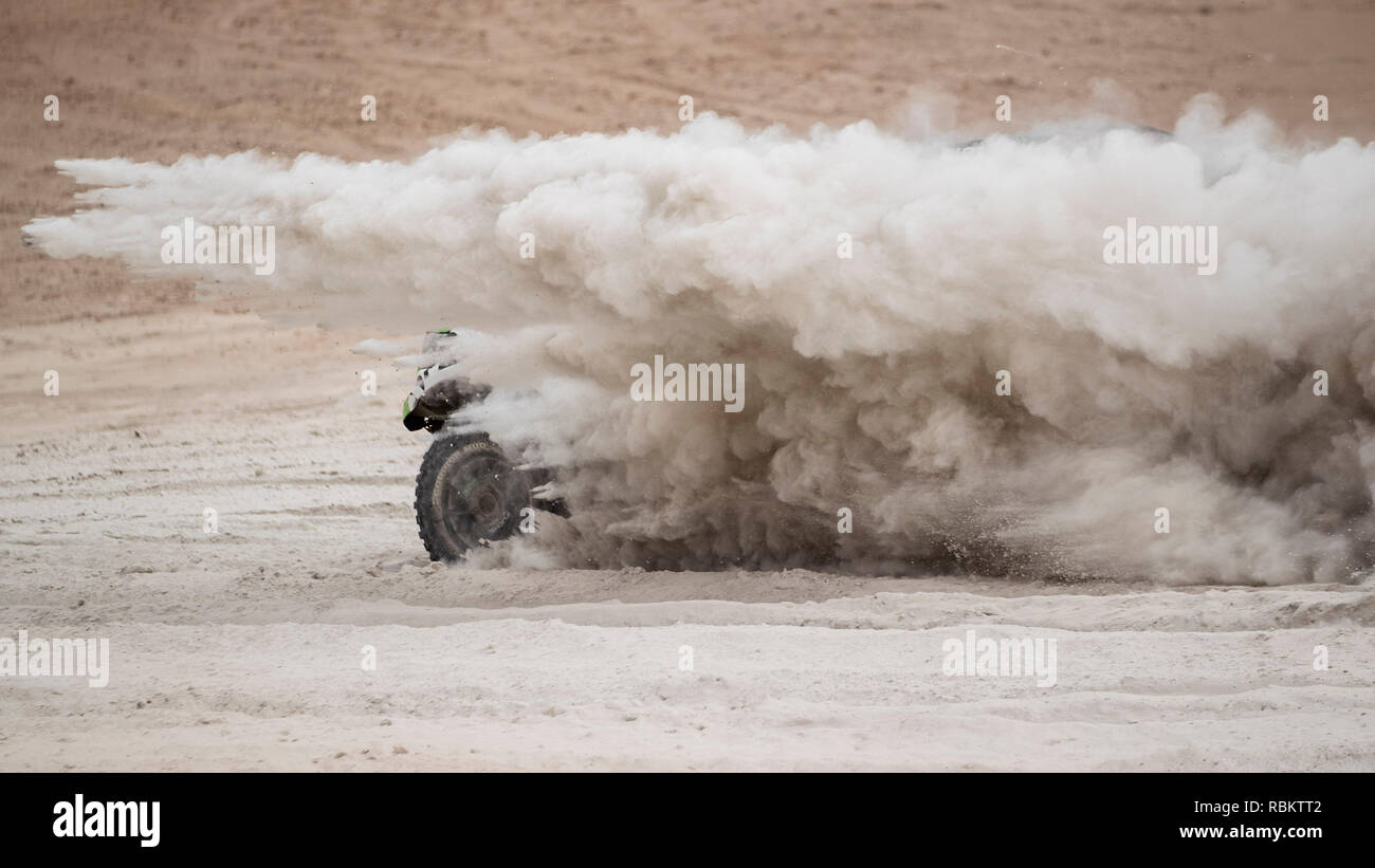 Arequipa, Peru. 10th Jan, 2019. Peruvian driver Nicolas Fuchs and ...
