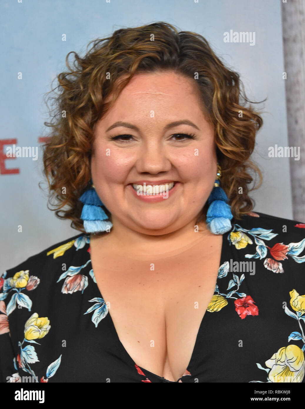 West Hollywood, California, USA. 10th Jan, 2019. Emily Nelson arrives ...