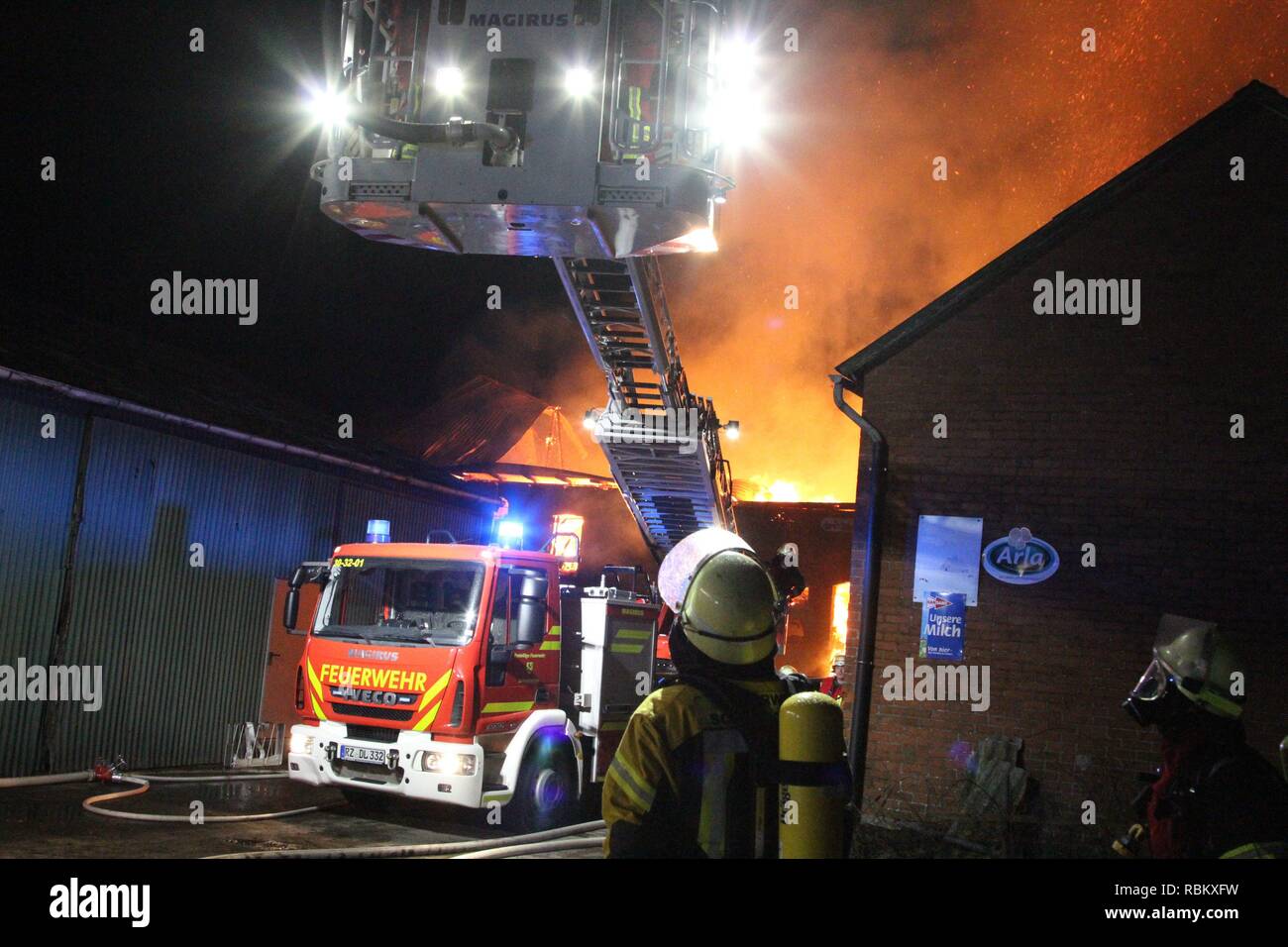 Fire big brigade aerial hi-res stock photography and images - Alamy