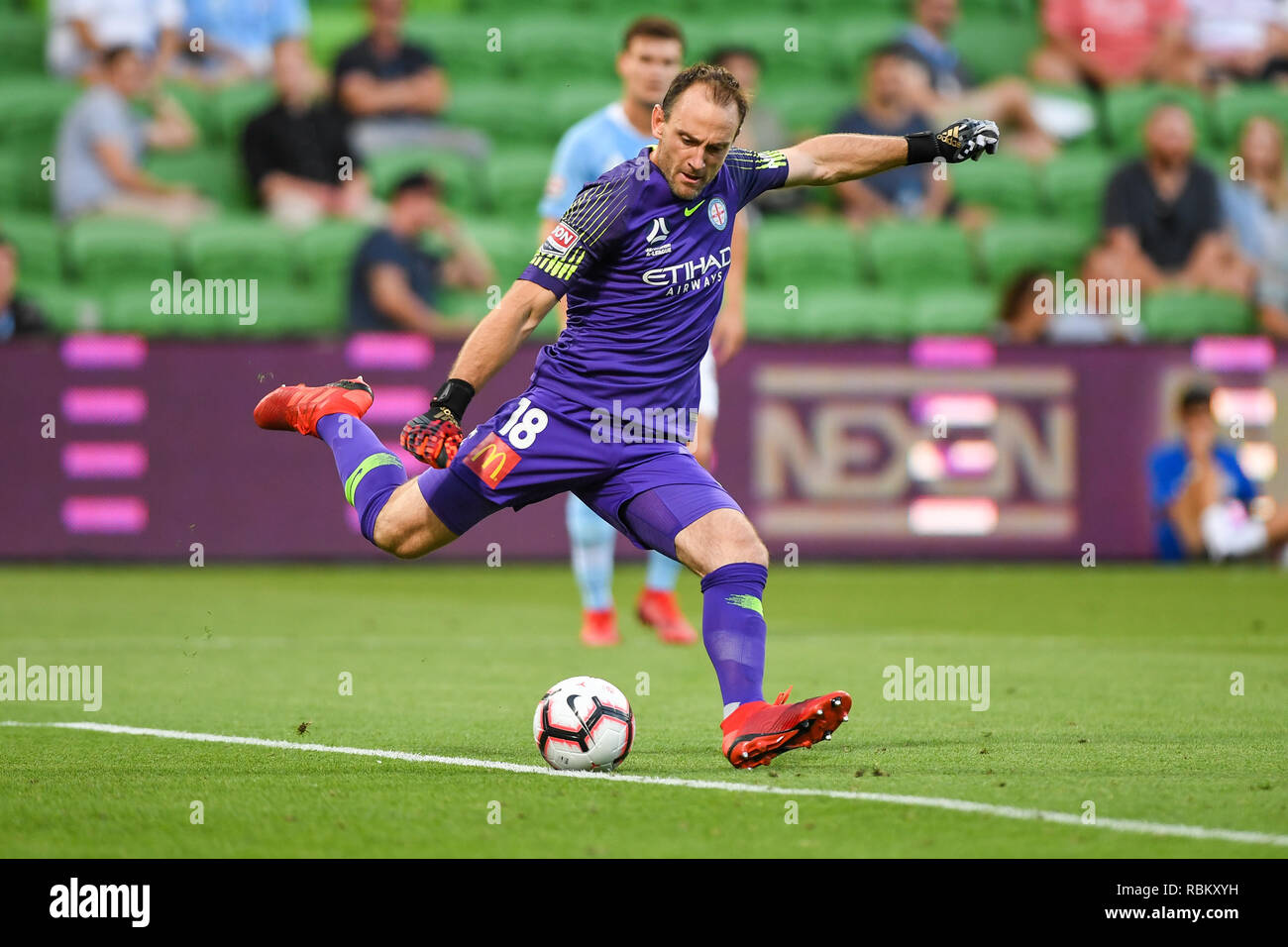 AAMI Park, Melbourne, Australia. 11th Jan, 2019. A League football ...