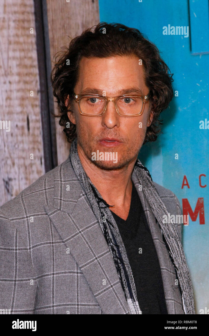 Los Angeles, CA, USA. 10th Jan, 2019. Matthew MConaughey attends the ...