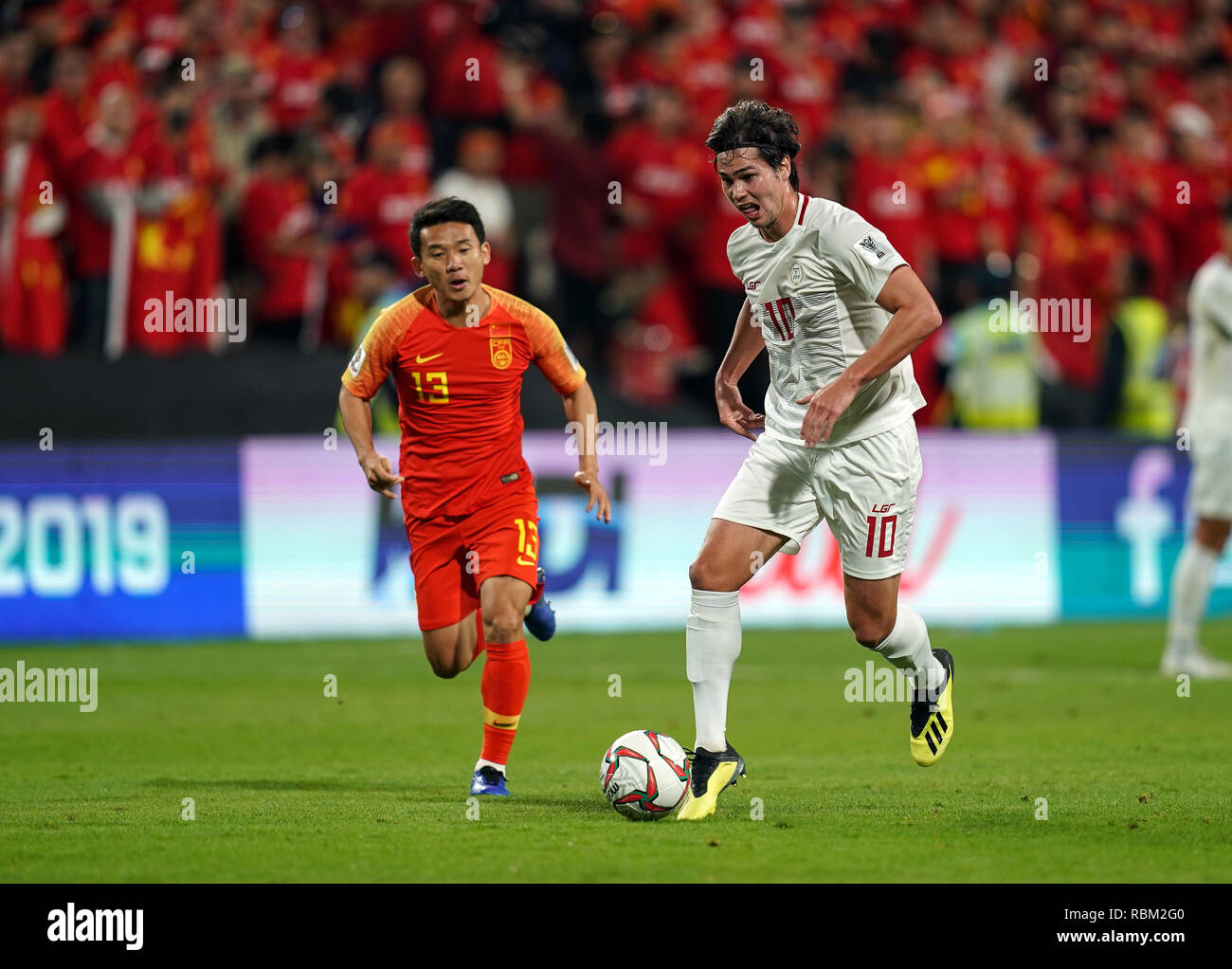 January 11, 2019 : Phil Younghusband of Philippines in front of Chi ...