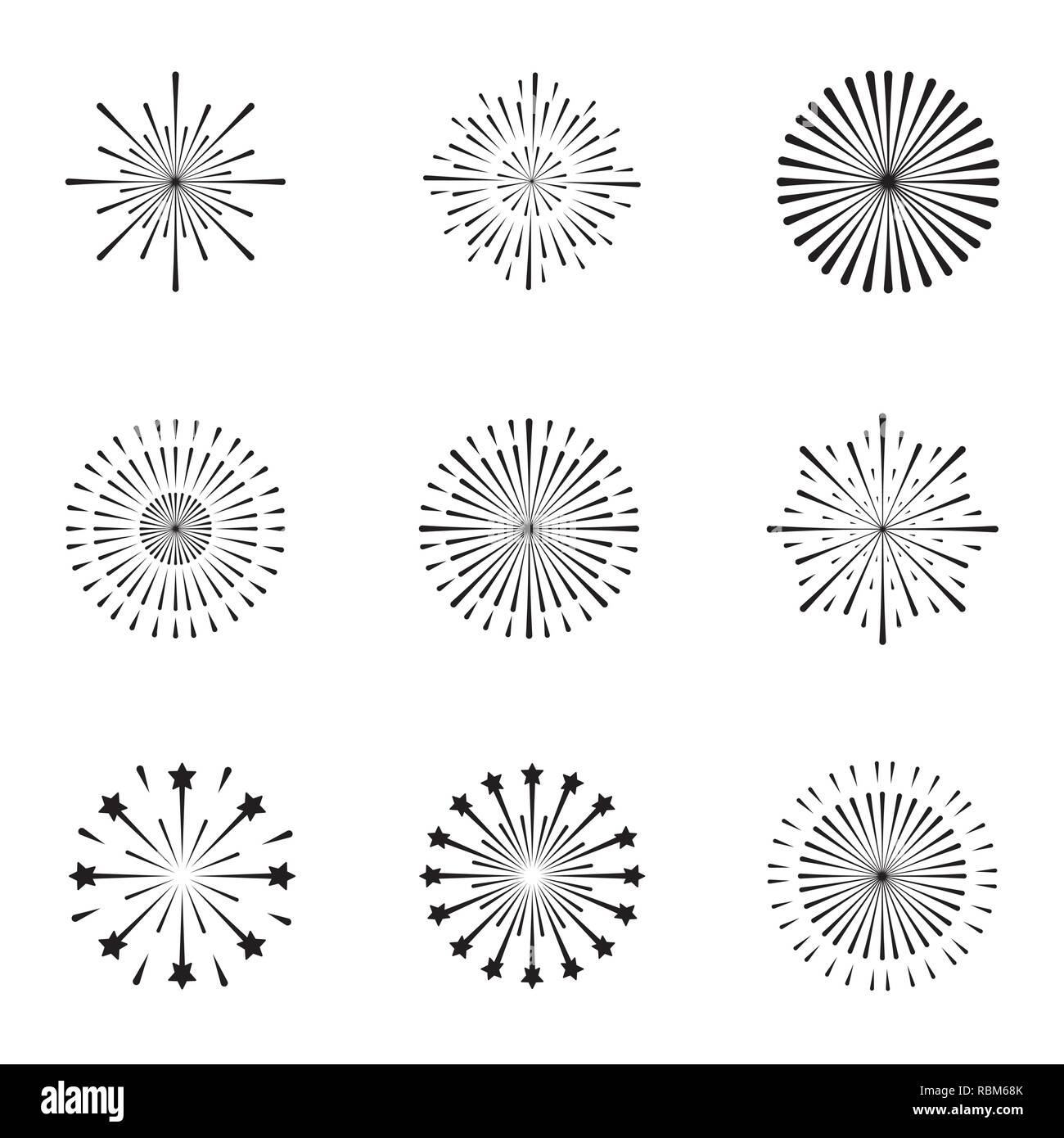 Burst of lights Cut Out Stock Images & Pictures - Alamy