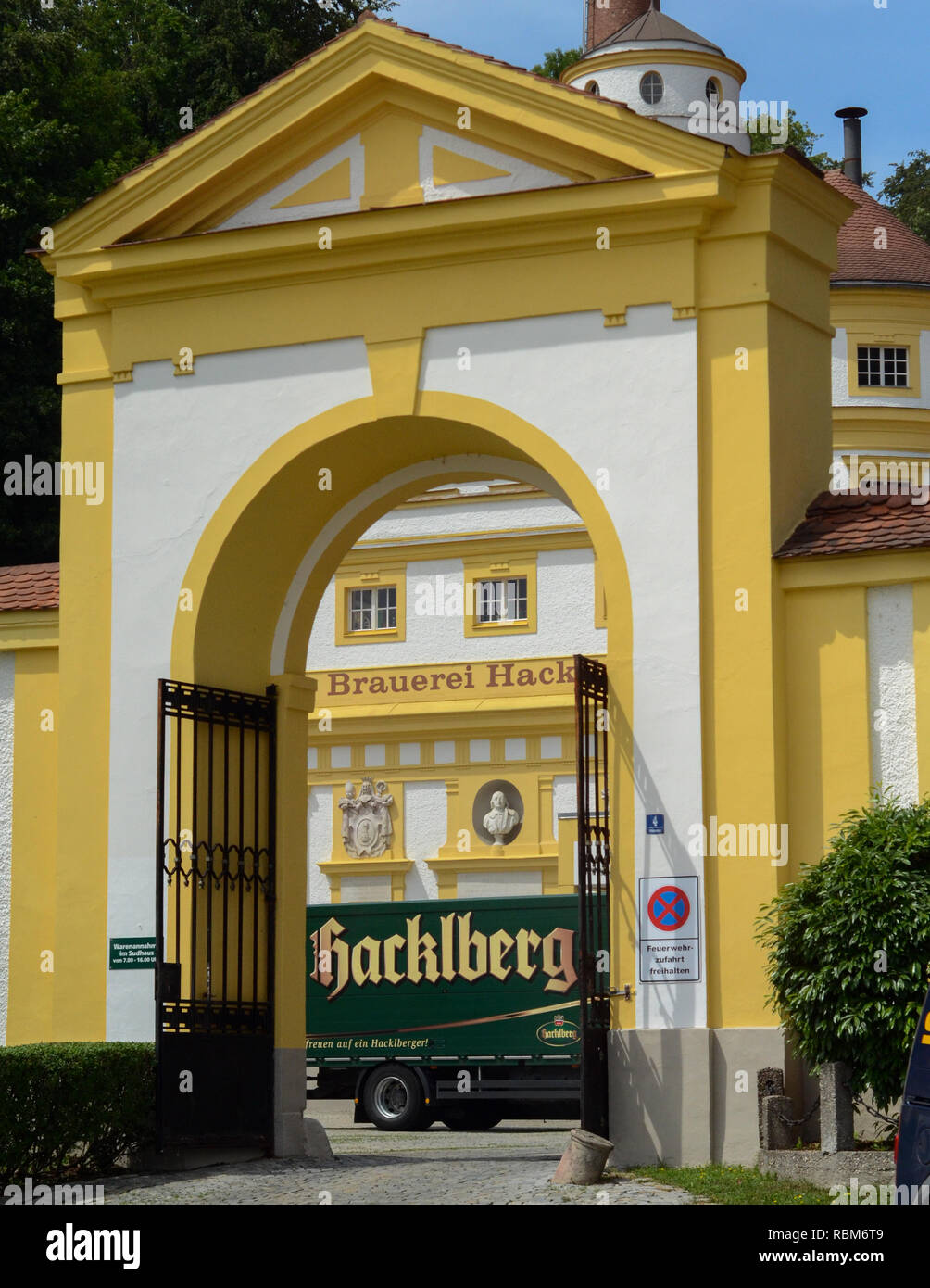 The Hacklberg Brewery across from Passau Germany Stock Photo - Alamy