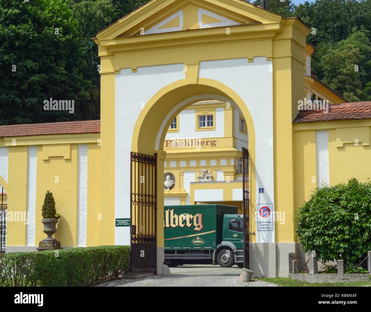 The Hacklberg Brewery across from Passau Germany Stock Photo - Alamy