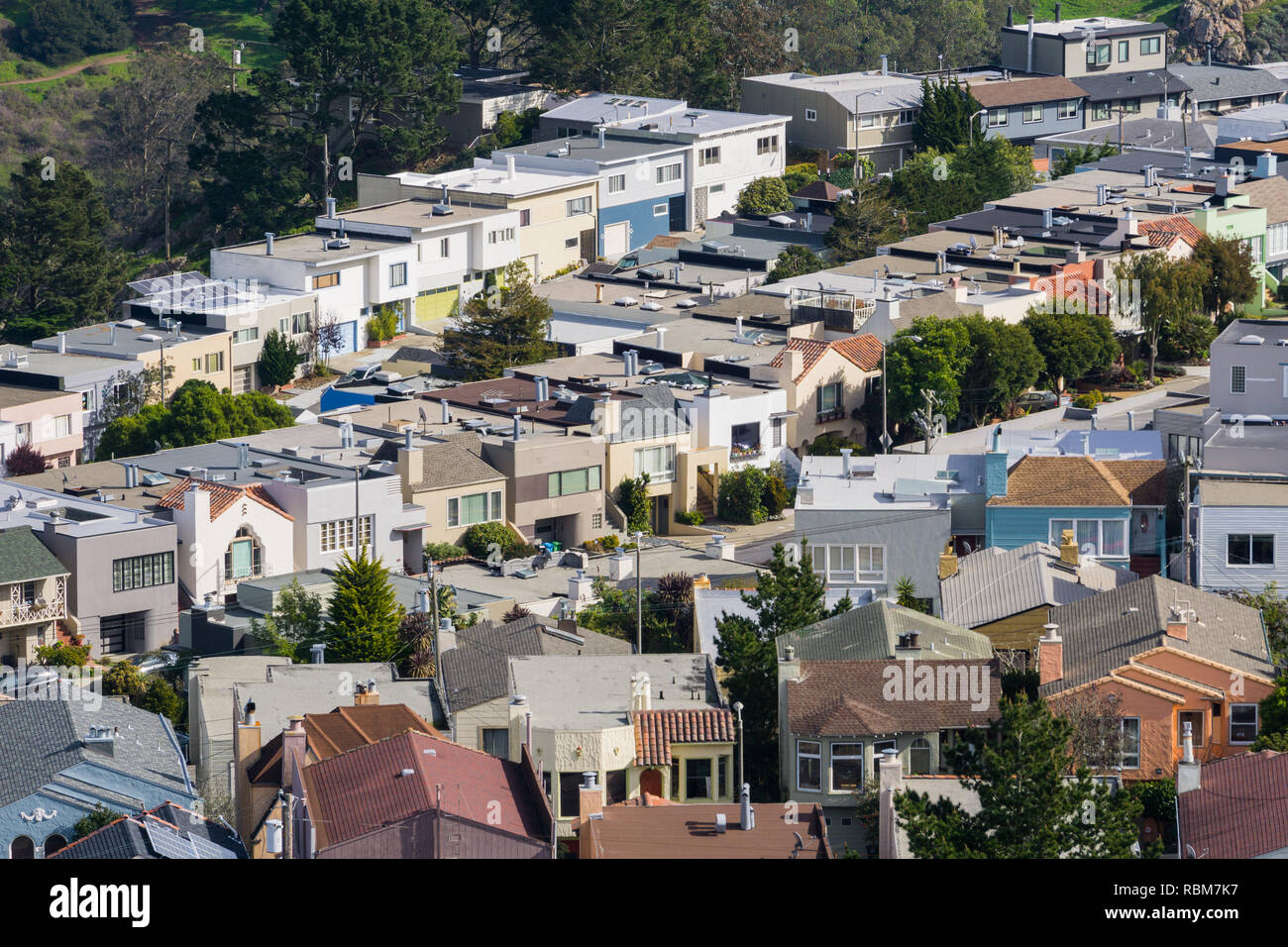 Old residential areas hi-res stock photography and images - Alamy