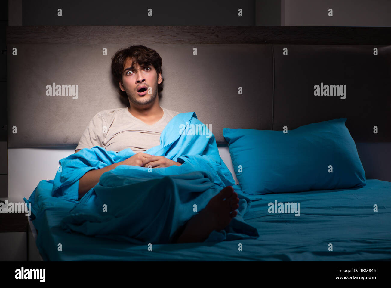 Man having nightmares hi-res stock photography and images - Alamy