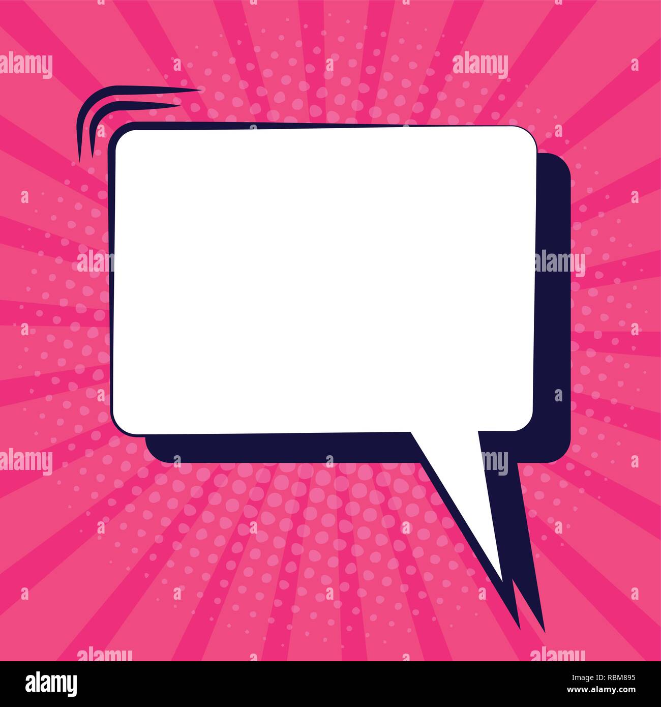 speech bubble pop art style vector illustration design Stock Vector ...