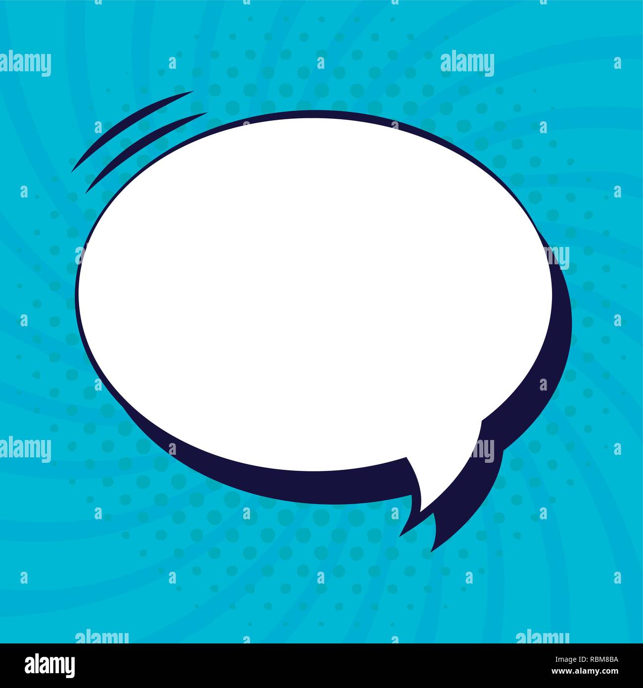 speech bubble pop art style vector illustration design Stock Vector ...