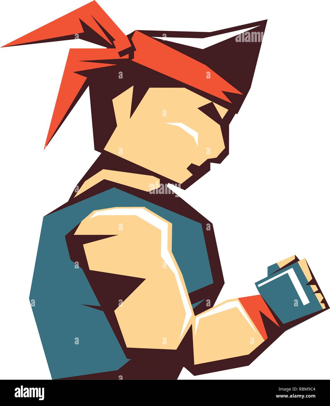 Cartoon Taekwondo Athlete Vector Illustration High Resolution Stock ...