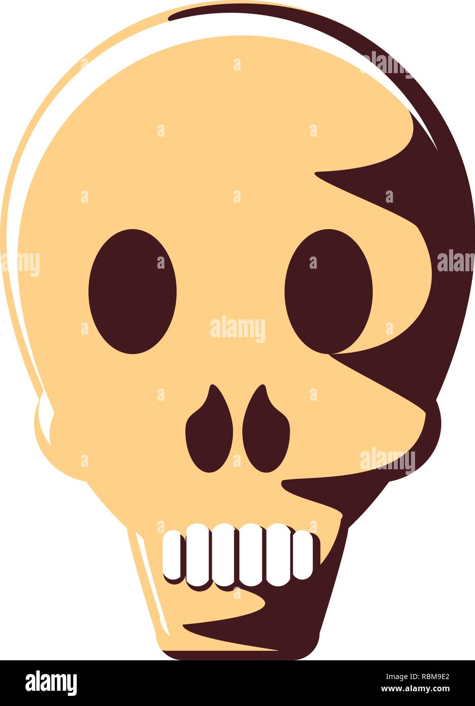 head skull isolated icon vector illustration design Stock Vector Image ...
