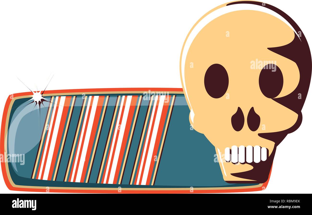 life bar with skull vector illustration design Stock Vector Image & Art ...