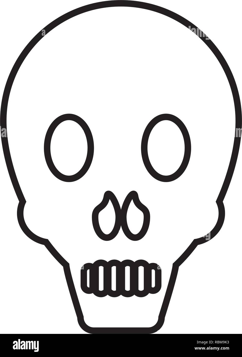 head skull isolated icon vector illustration design Stock Vector Image ...