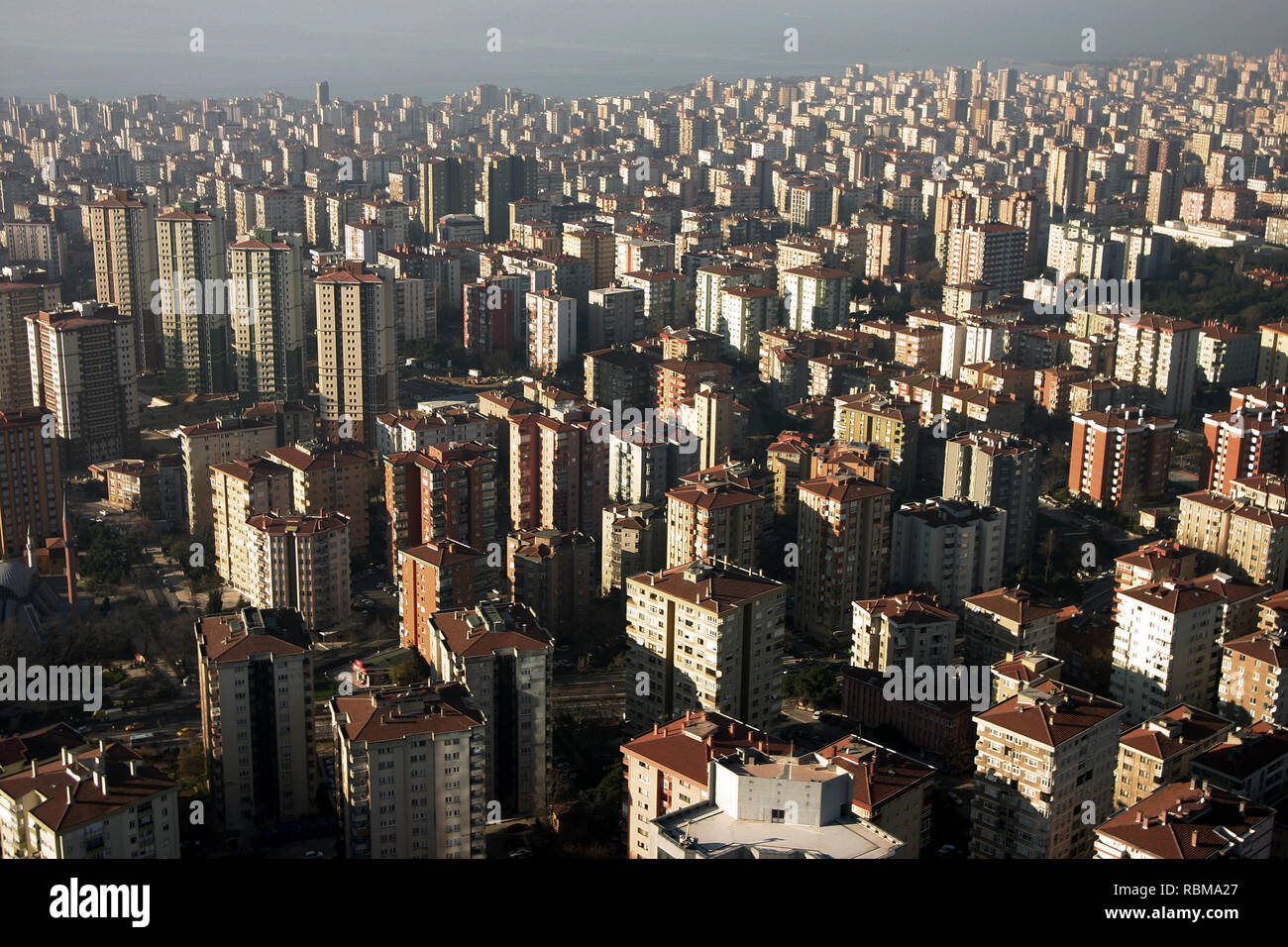 City buildings panorama from air in Istanbul, Turkey Stock Photo - Alamy