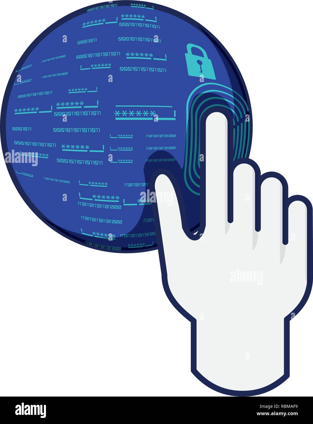 sphere browser with hand pointer mouse vector illustration design Stock ...