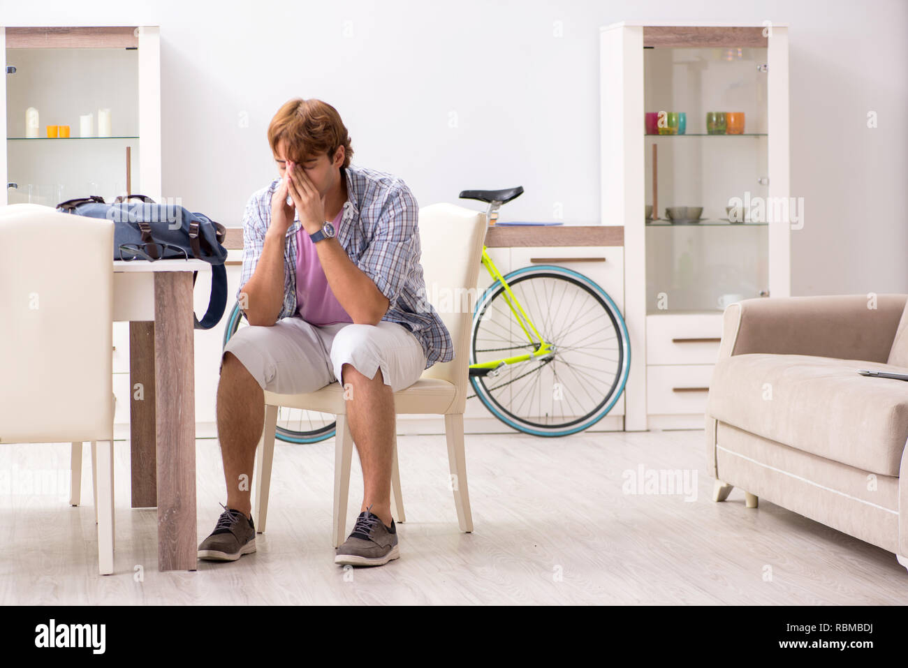 Student commuting to university using cycle Stock Photo - Alamy