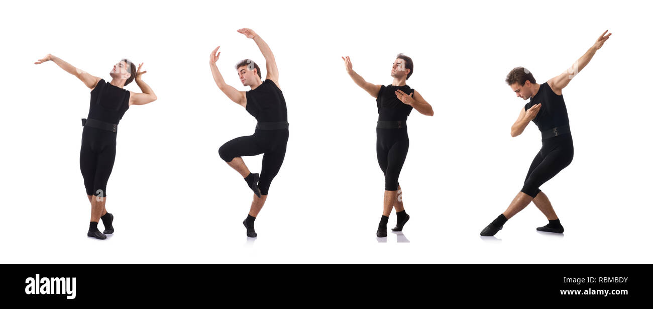 Dancer isolated on the white background Stock Photo - Alamy