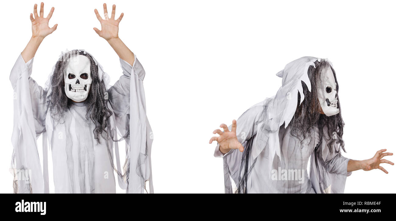 Scary man in halloween concept Stock Photo - Alamy