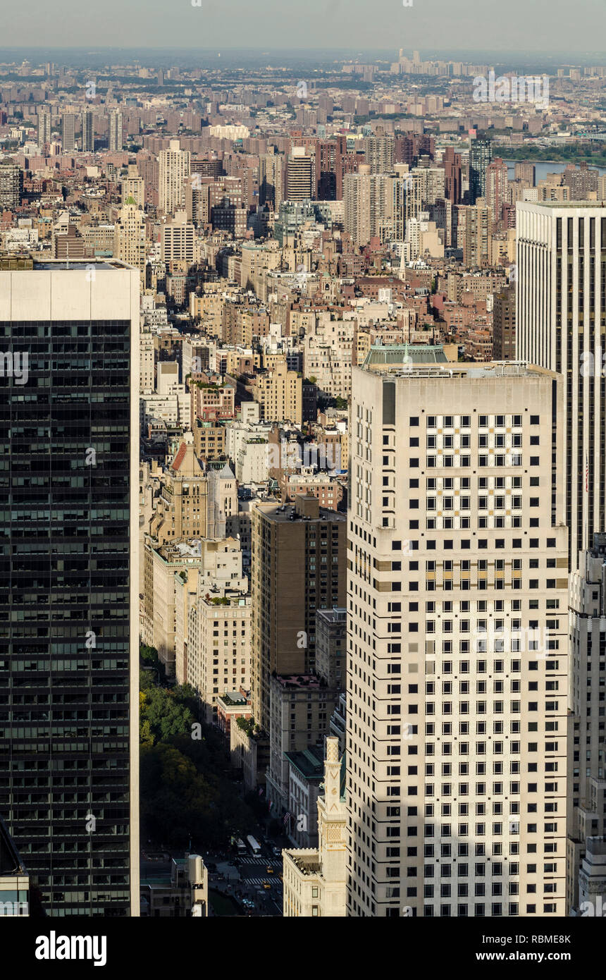 Manhattan, From Rockefeller Tower, New York City, USA Stock Photo - Alamy